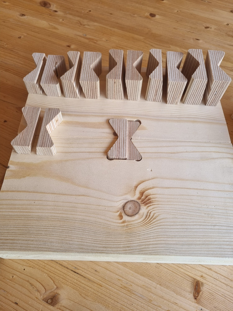 X-Fix mini with Ligna Tool template – X-fix Holzverbinder